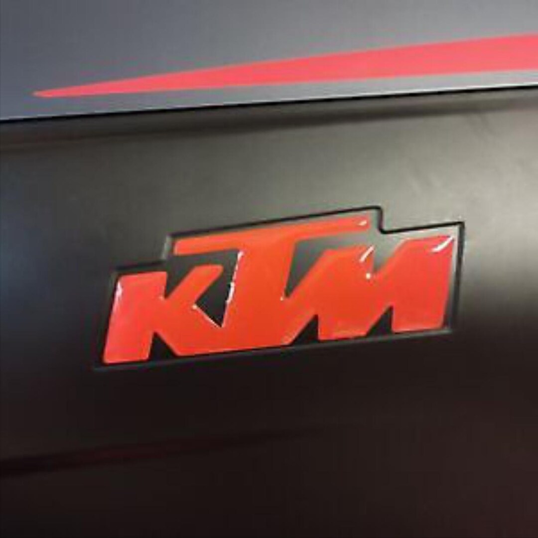 Pair of 3D Resin Stickers With KTM Lettering... Reflective! - Etsy