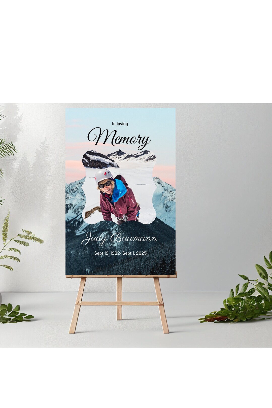 In Loving Memory Poster Photo Upload Memorial Poster - Etsy