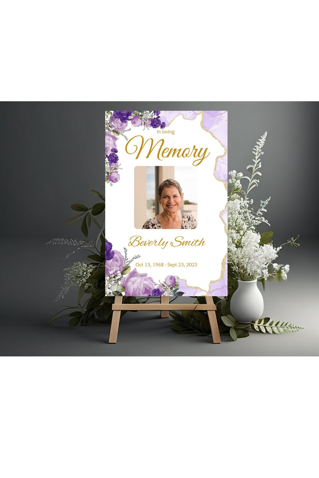 In Loving Memory Poster Template Celebration of Life Poster - Etsy