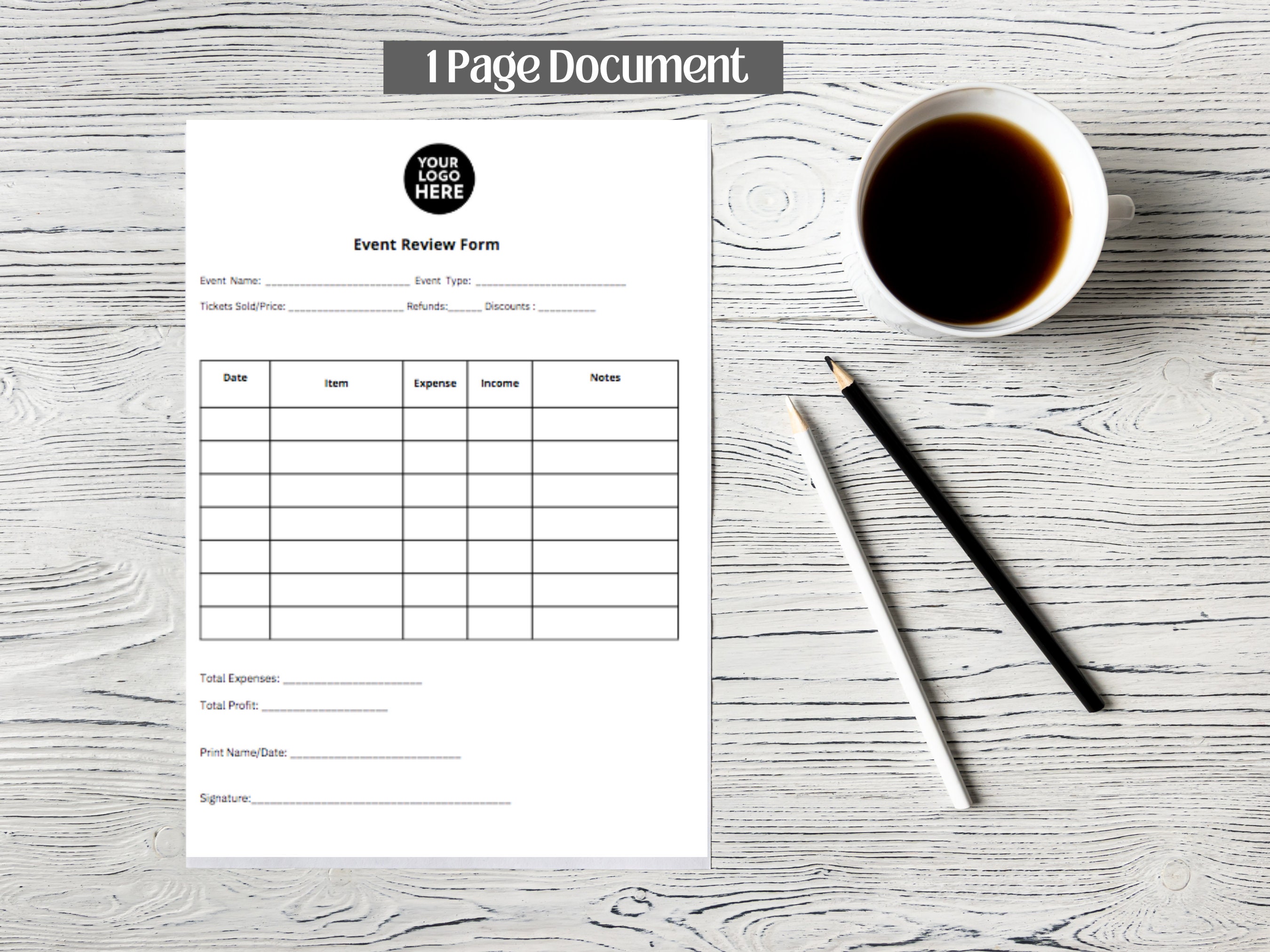 Event Review Form Digital Download Template for Art Paint Party ...