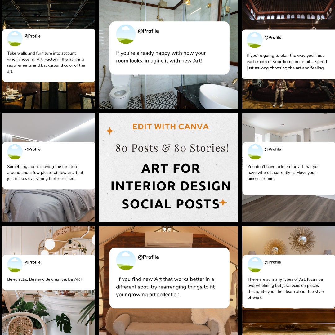 Artist Social Media Post for Interior Art & Stories Bundle for ...