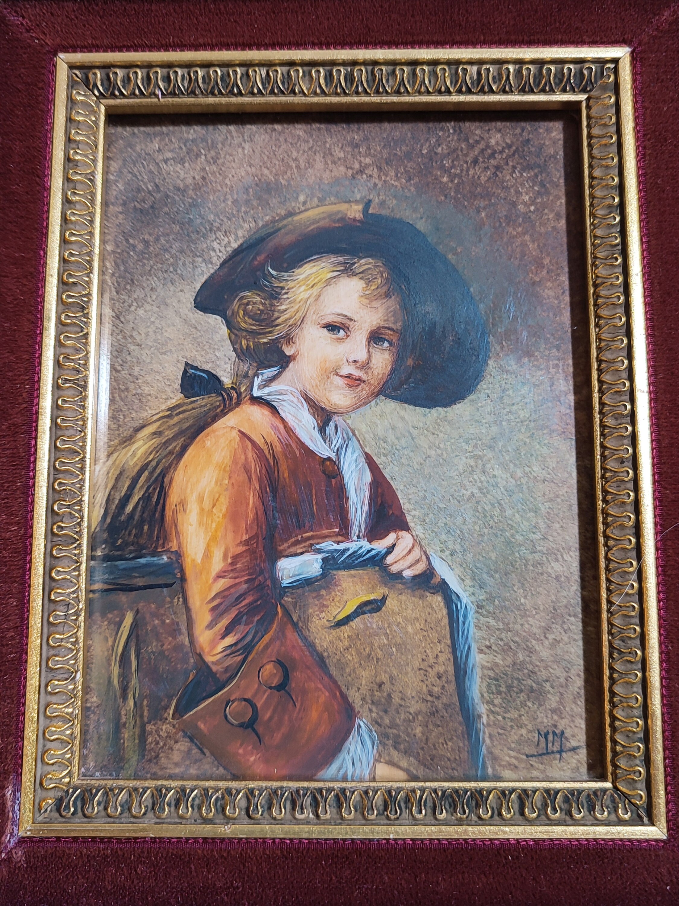 Pair of Miniature Children's Portraits Antique / France - Etsy