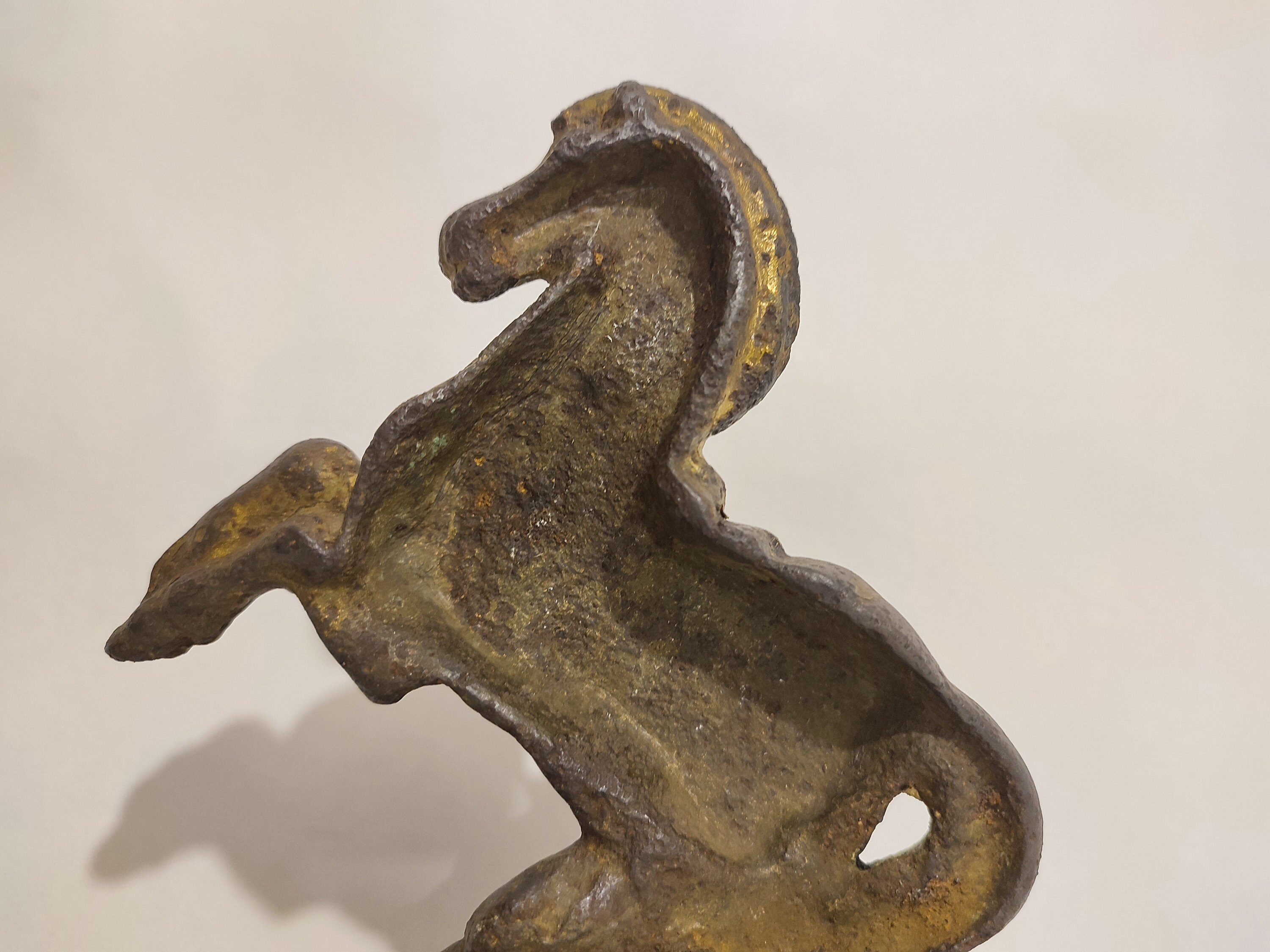 Horse Statue in Golden Cast Iron / 19th France / Sculpture - Etsy