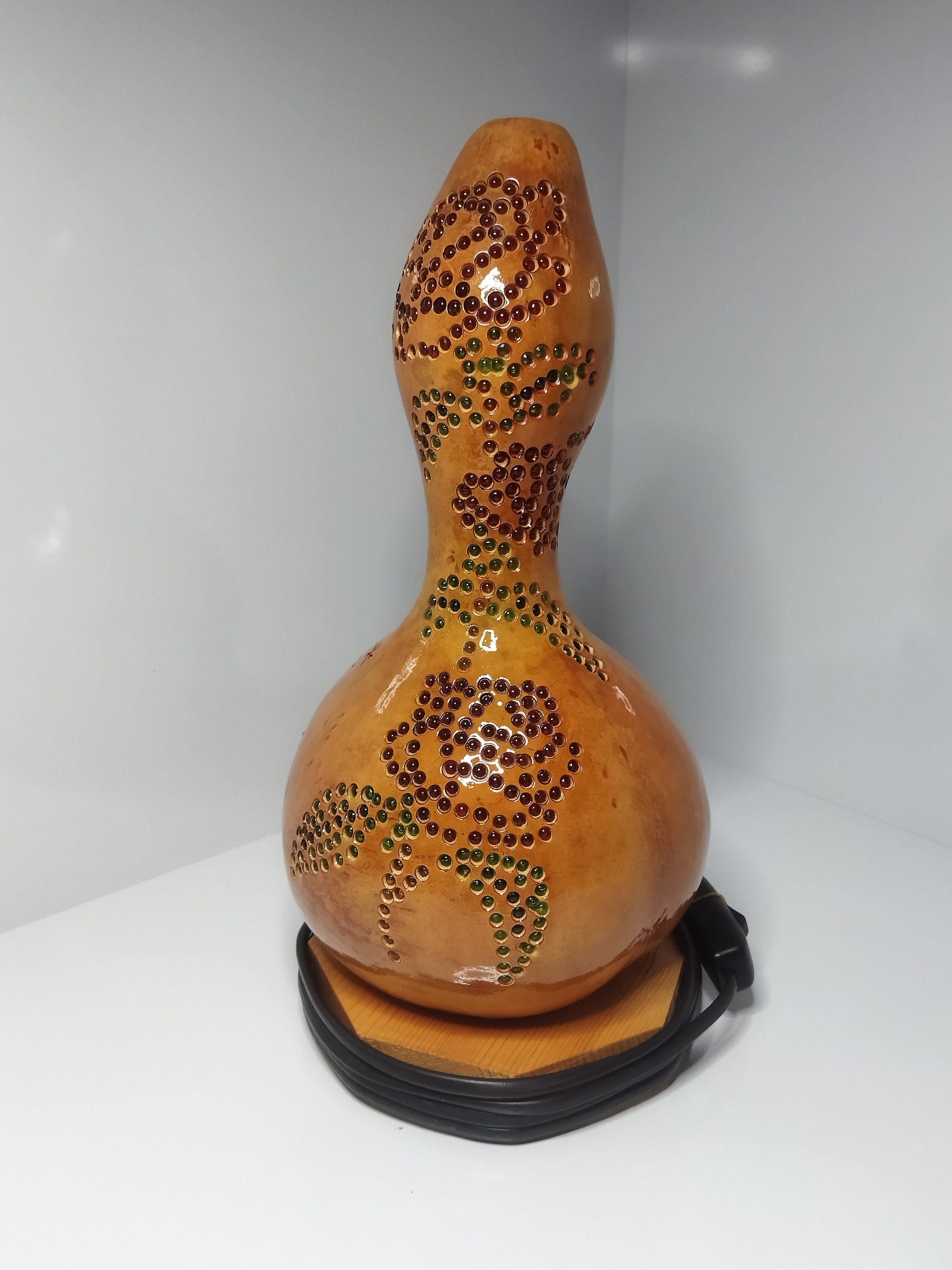 Gourd Art, Gourd Lamp Base, Souvenirs for Home, Bedroom Lamp Shade ...