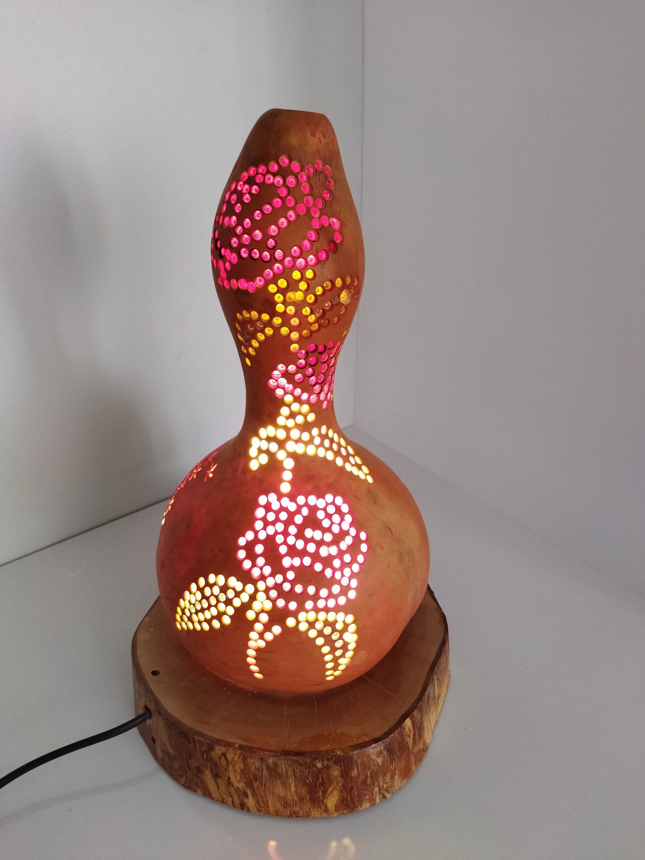 Gourd Art, Gourd Lamp Base, Souvenirs for Home, Bedroom Lamp Shade ...