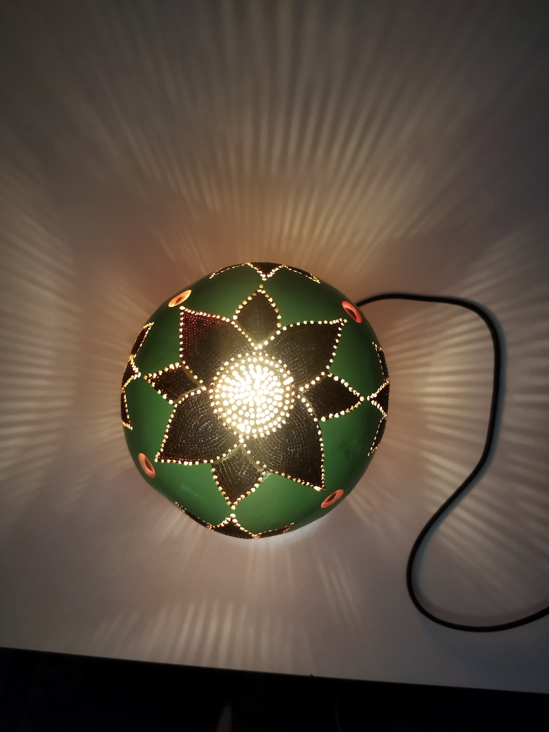 Gourd Art, Gourd Lamp Base, Souvenirs for Home, Bedroom Lamp Shade ...