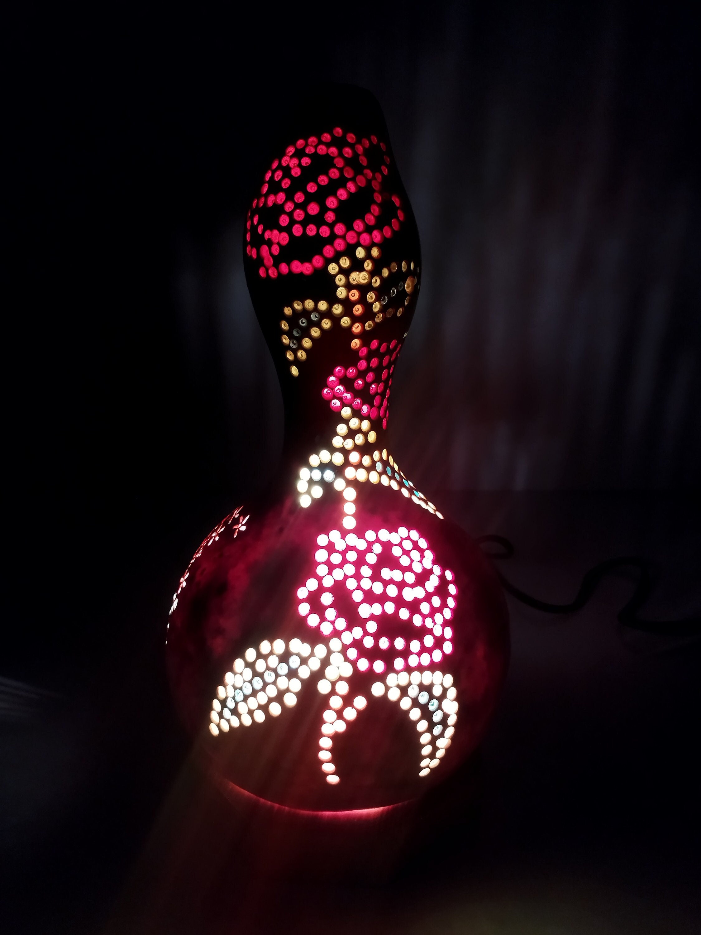 Gourd Art, Gourd Lamp Base, Souvenirs for Home, Bedroom Lamp Shade ...