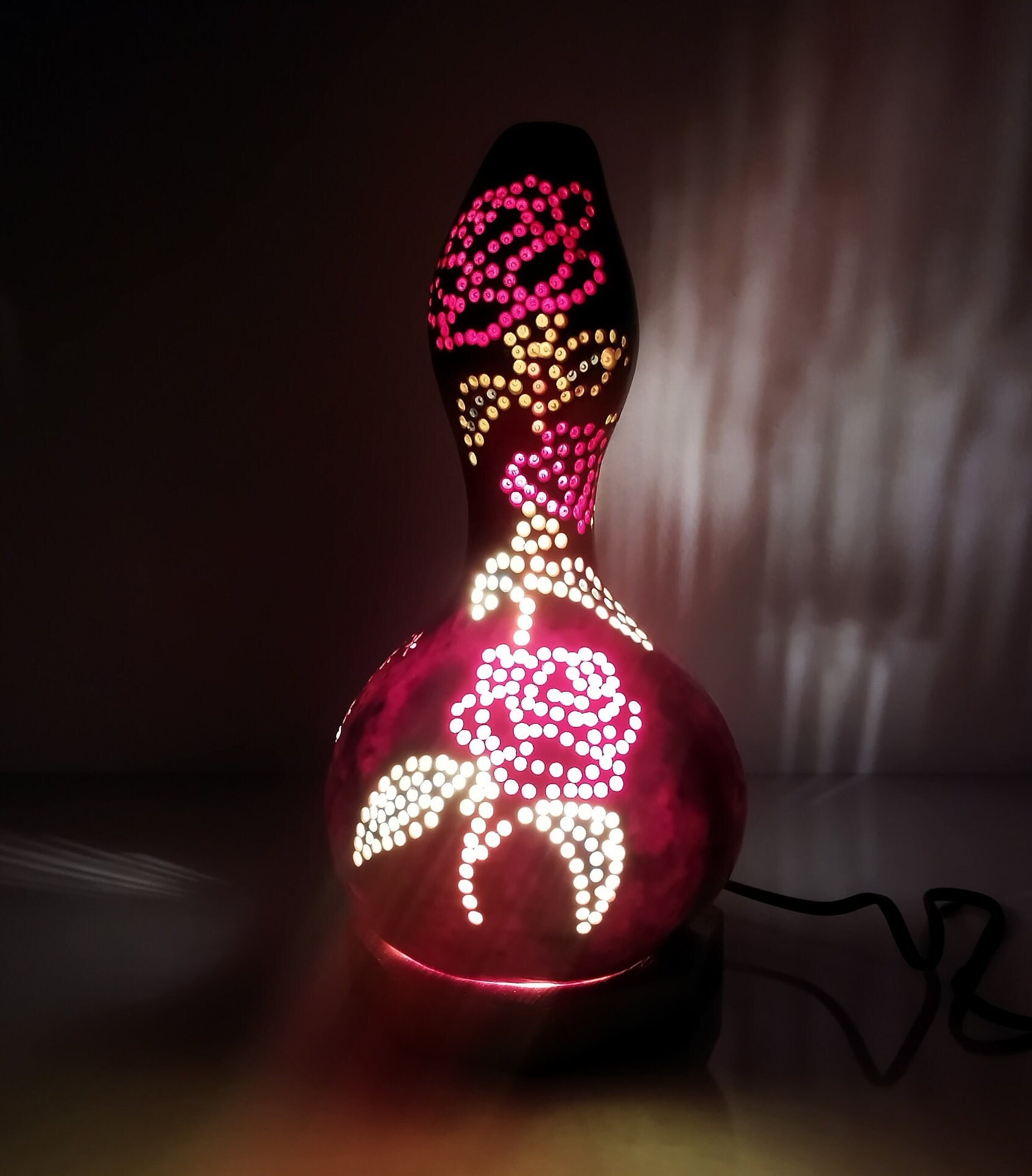 Gourd Art, Gourd Lamp Base, Souvenirs for Home, Bedroom Lamp Shade ...