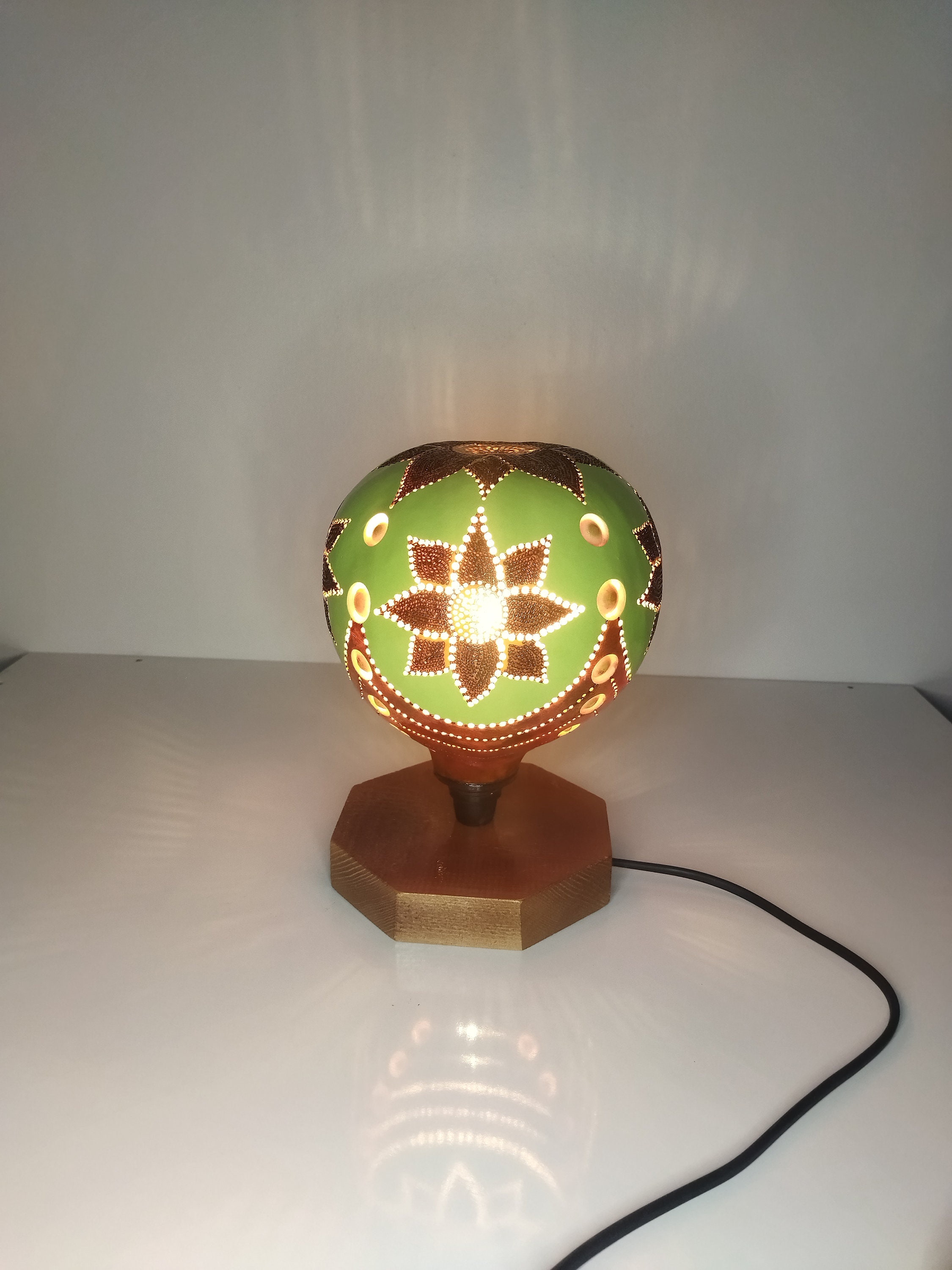 Gourd Art, Gourd Lamp Base, Souvenirs for Home, Bedroom Lamp Shade ...