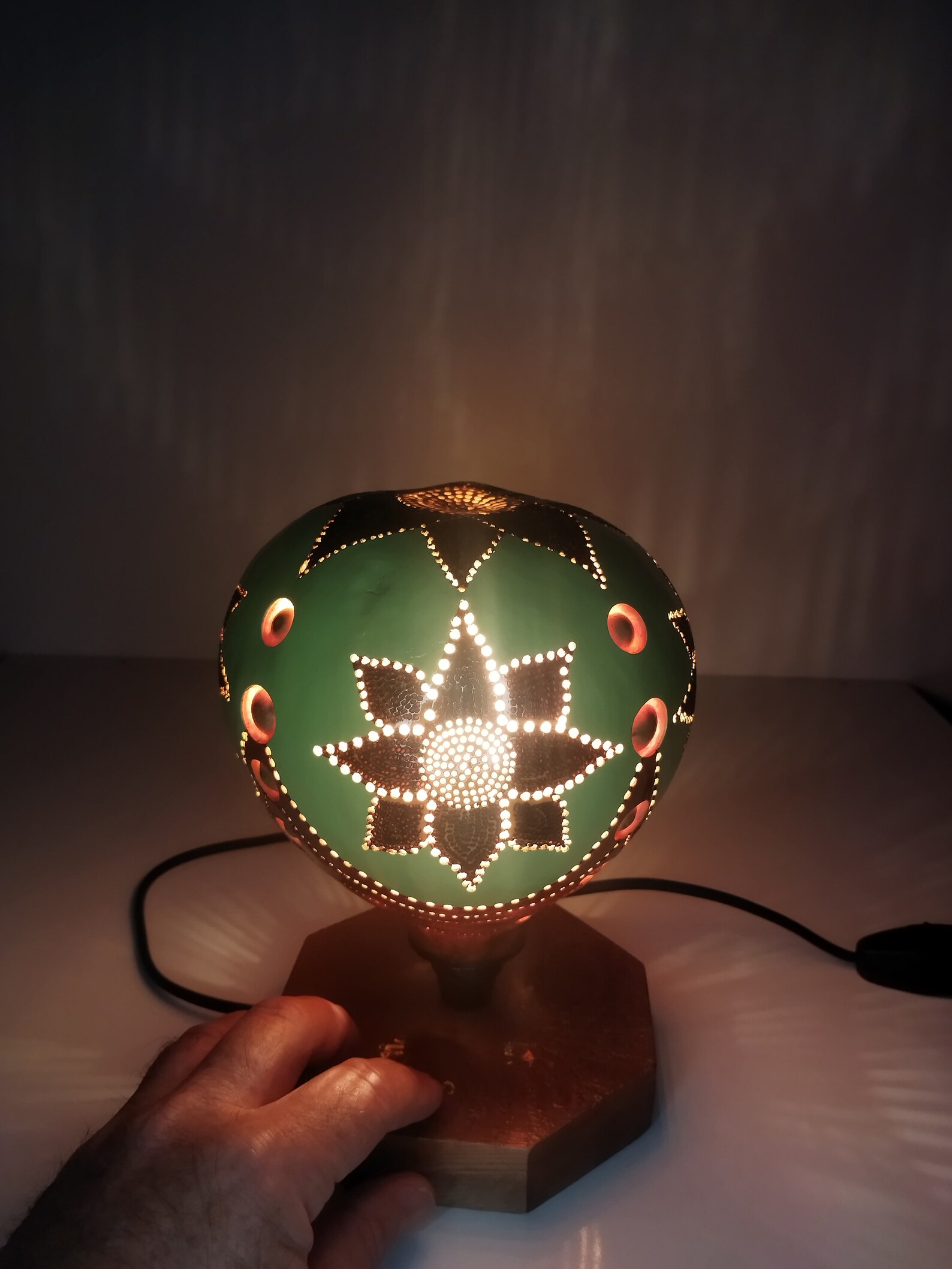 Gourd Art, Gourd Lamp Base, Souvenirs for Home, Bedroom Lamp Shade ...