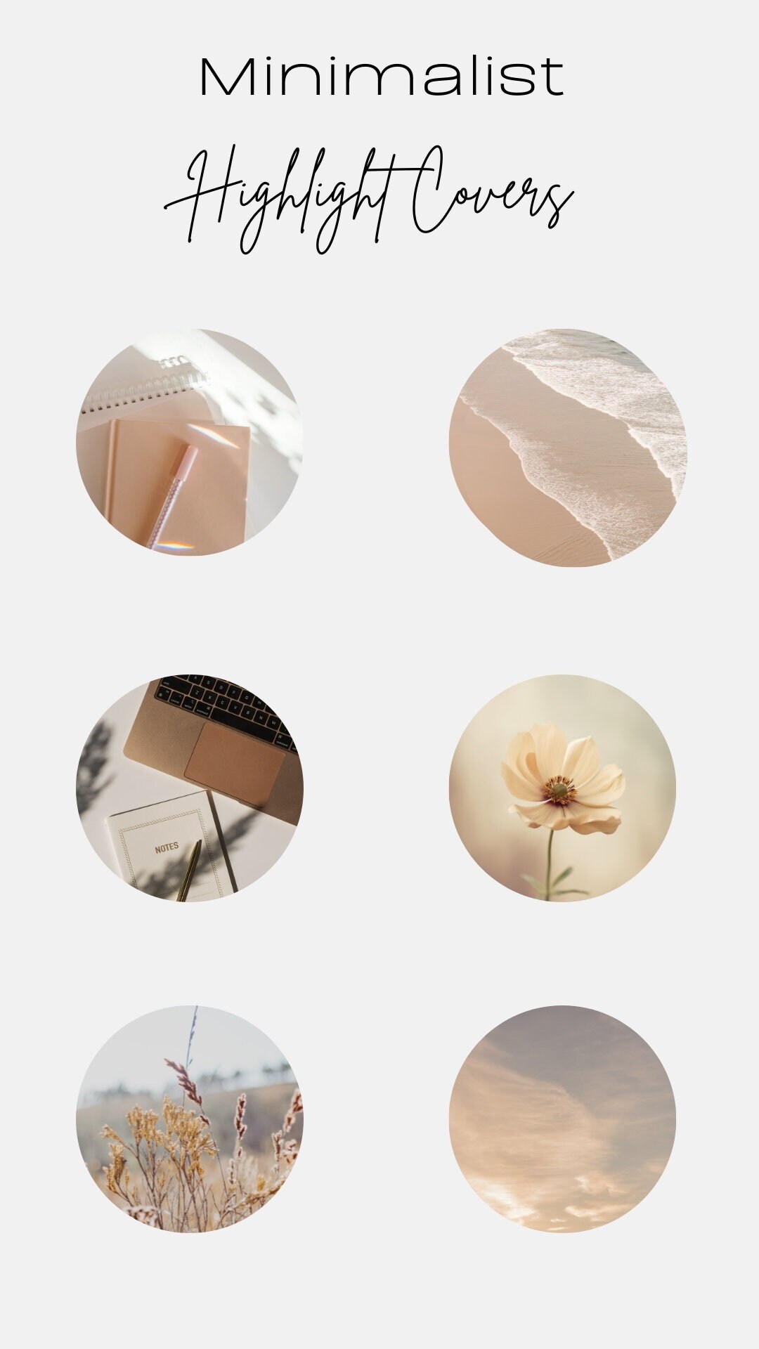 Minimalist Social Media Highlight Covers - Etsy