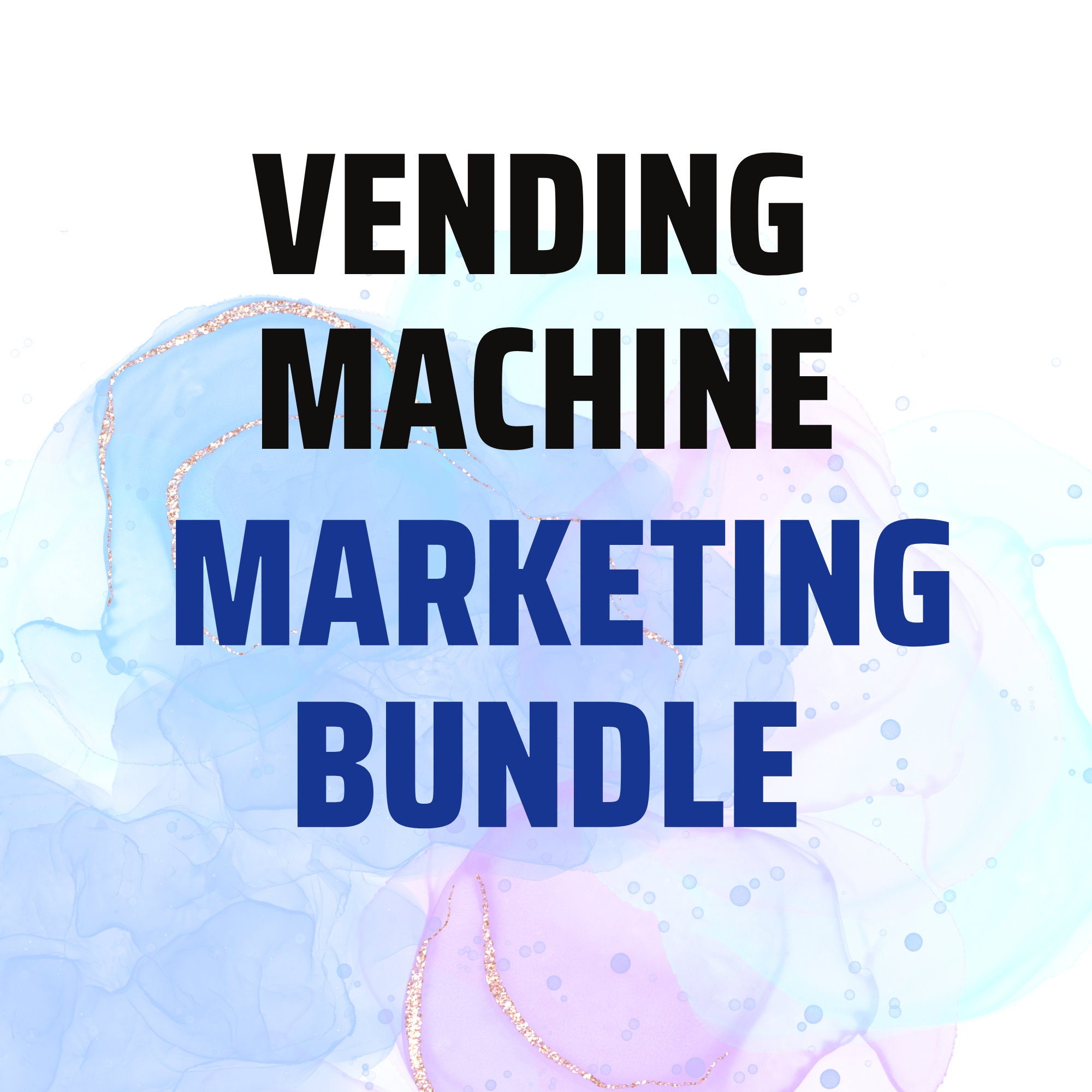 Vending Machine Business Marketing Bundle |templates, EDITABLE in CANVA ...