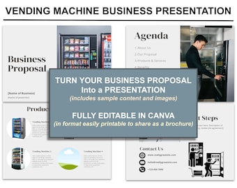 Vending Machine Business Proposal Template, EDITABLE Business Plan in ...