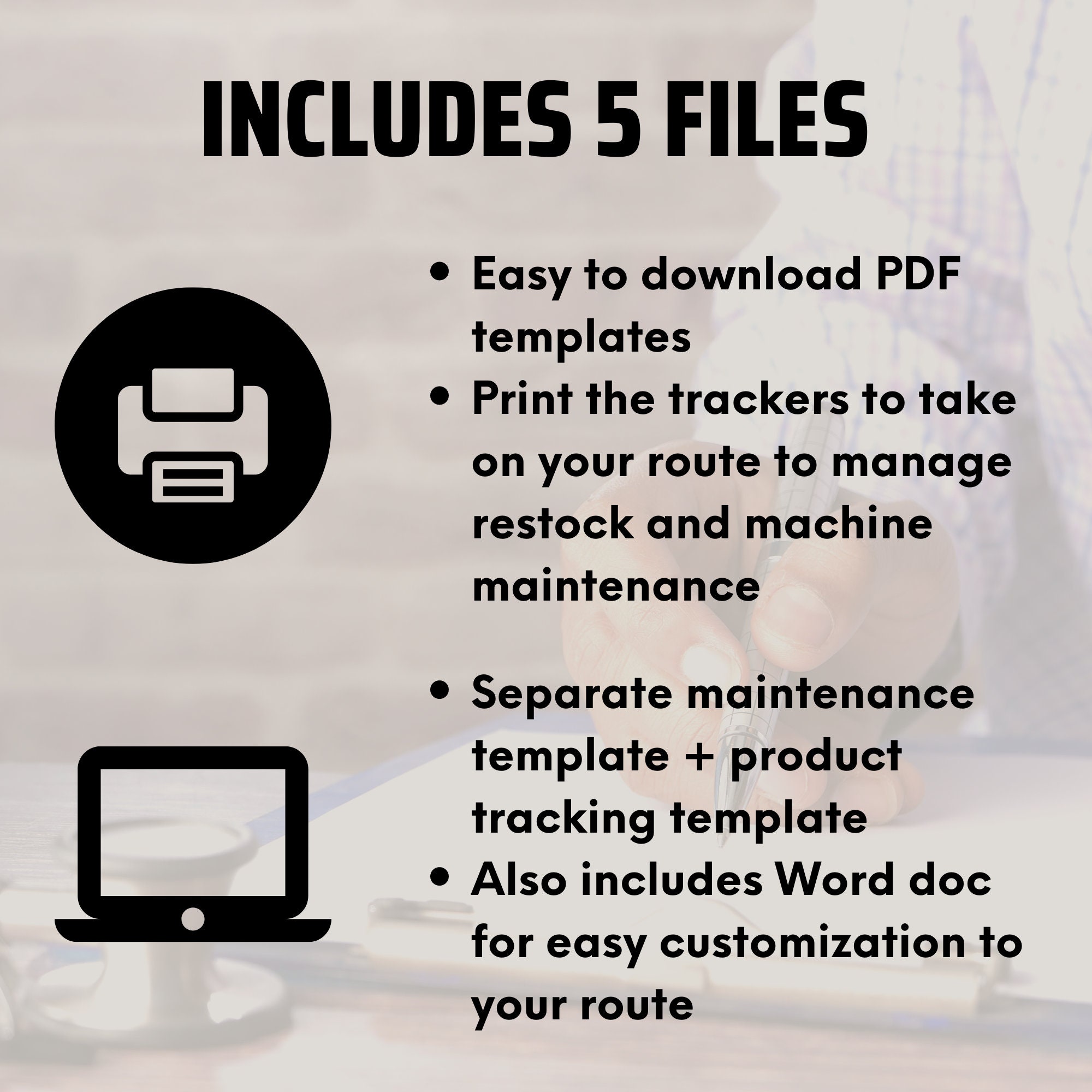 Vending Machine Business Maintenance Checklist + Product Tracking ...