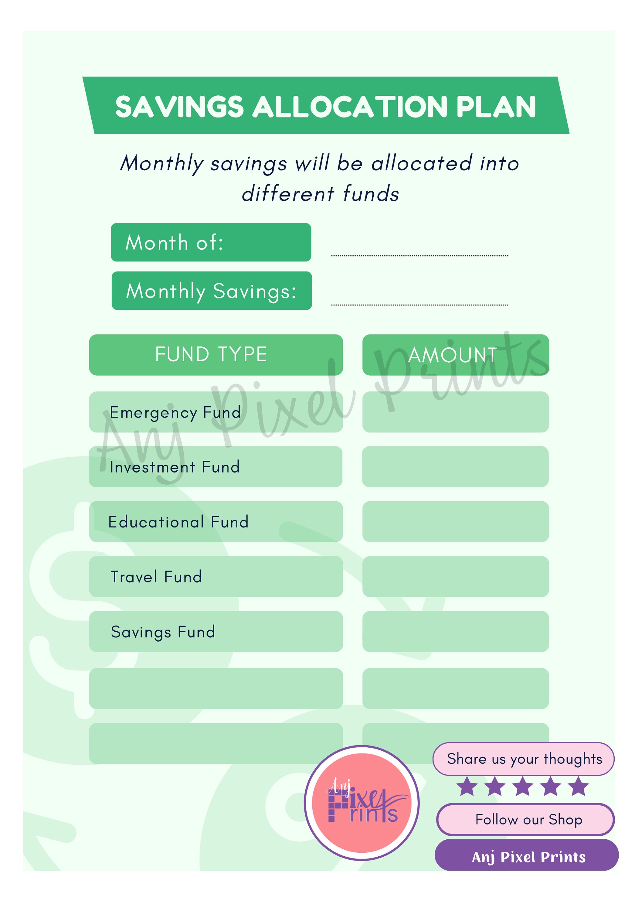 Complete Set of Printable Financial Workbook, Managing Finances ...
