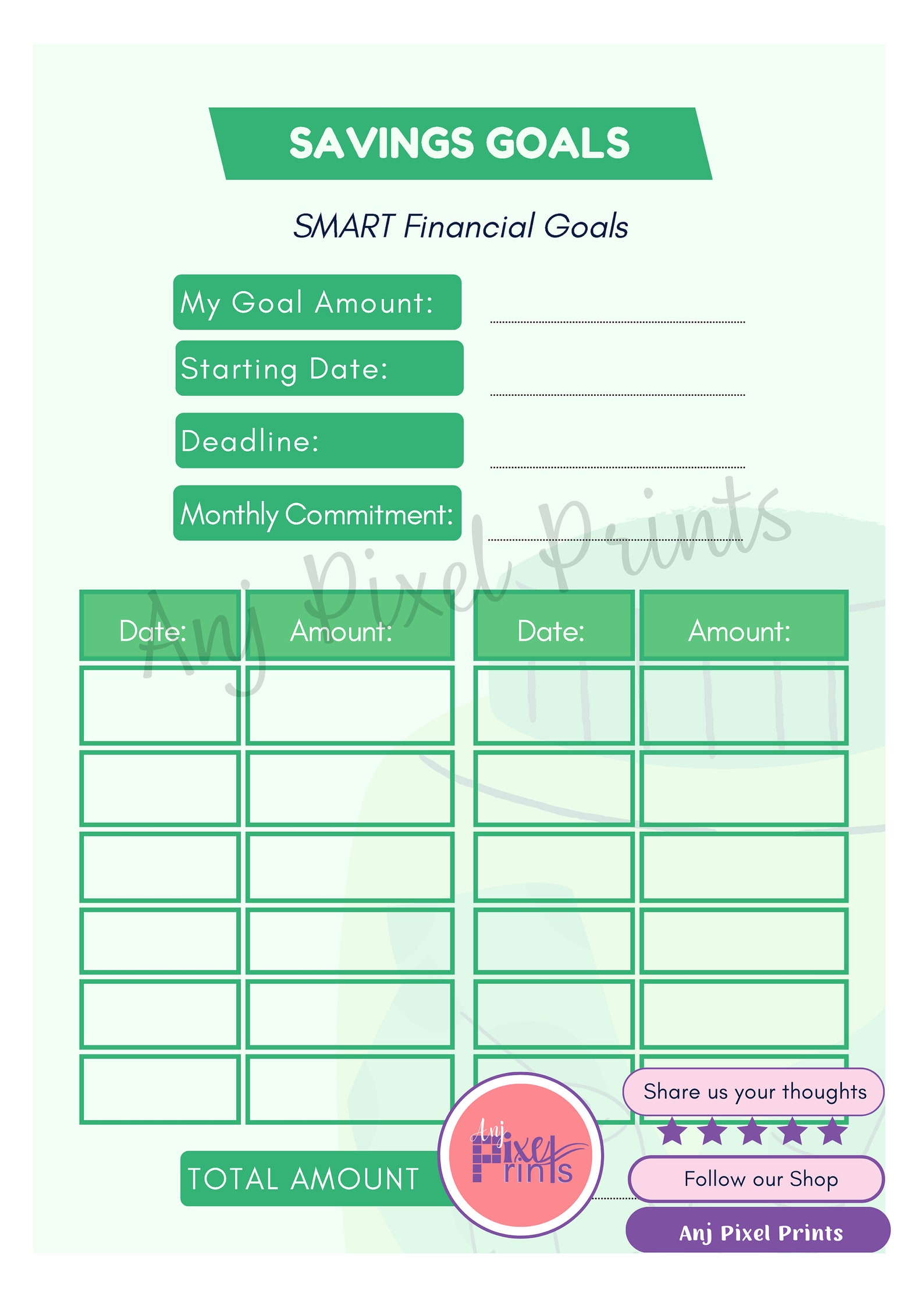 Complete Set of Printable Financial Workbook, Managing Finances ...