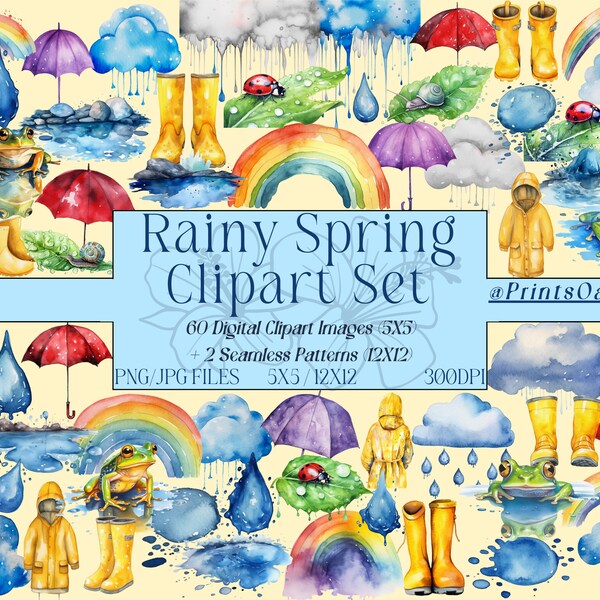Rainy Day Clip Art - Etsy