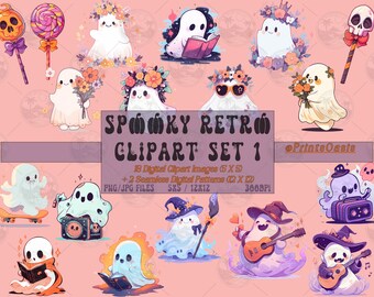 Groovy Retro Digital Patterns Seamless Pattern Retro 70s - Etsy