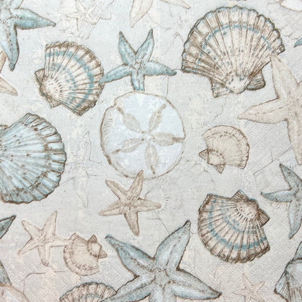 Coastal Decoupage Napkins - Etsy