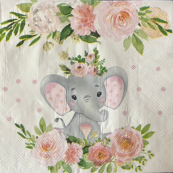 Elephant Napkins - Etsy