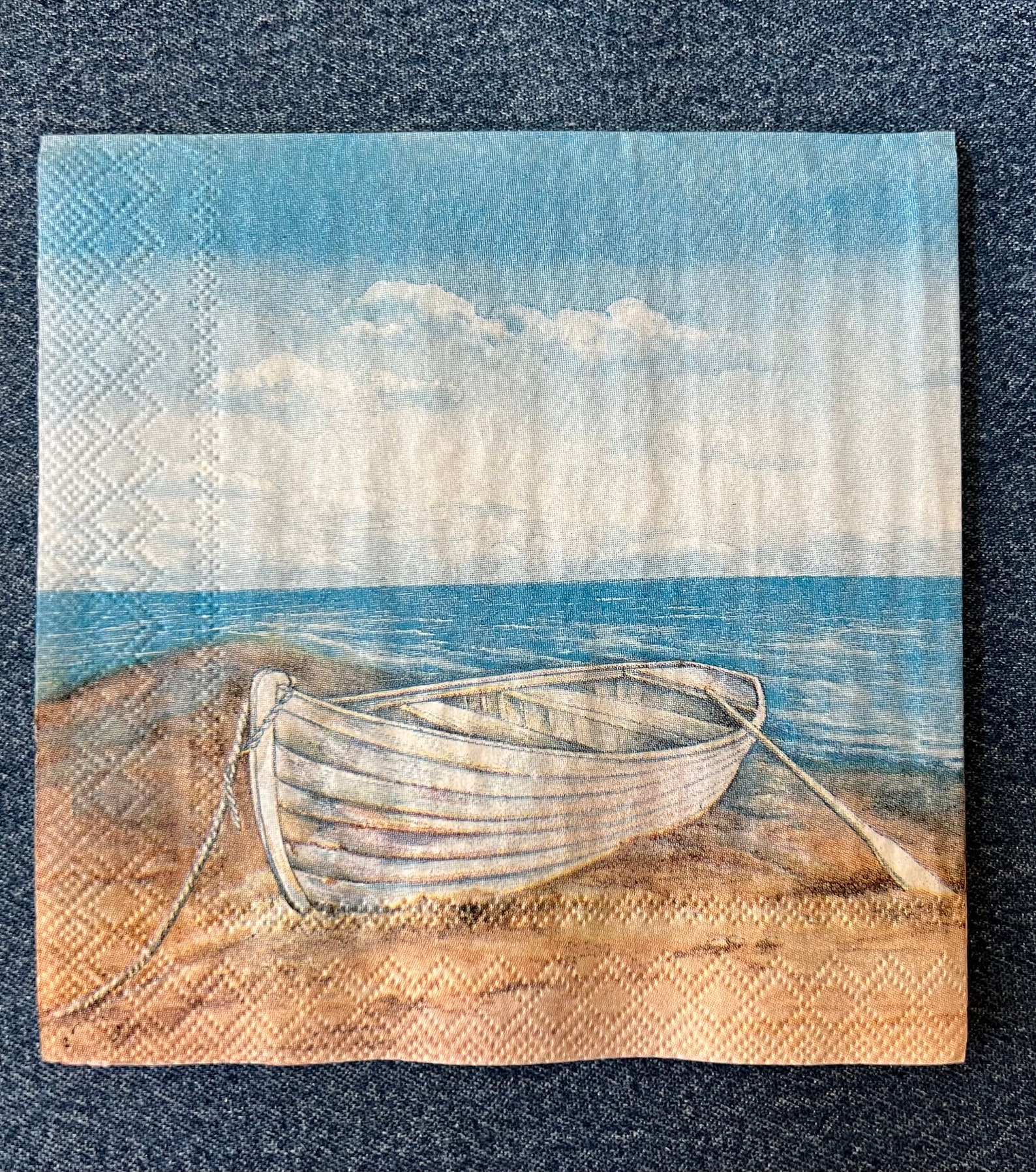 Decoupage Paper Napkins- Set of 4 Cocktail - Beach, Ocean, Coastal ...