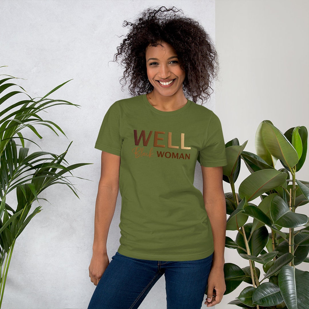 Well Black Woman Tee Stacked - Etsy