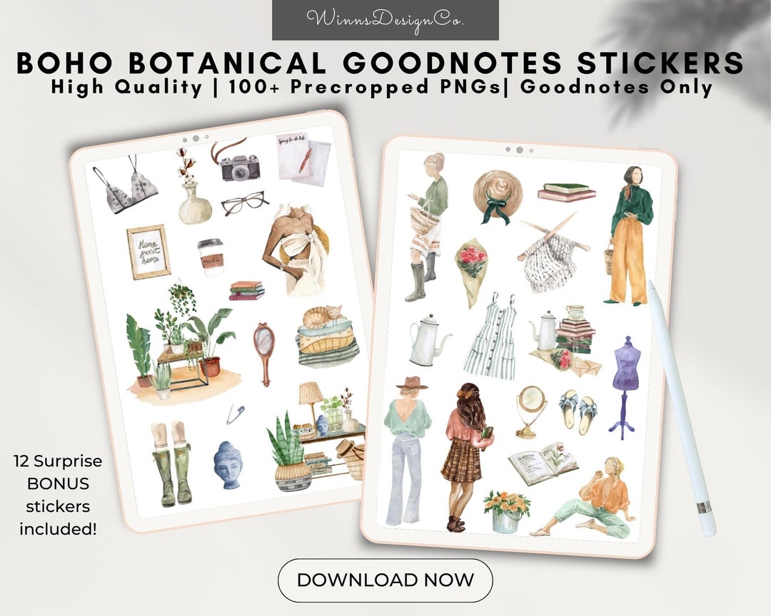 Precropped Goodnotes Stickers, Digital Planner Stickers, Goodnotes ...