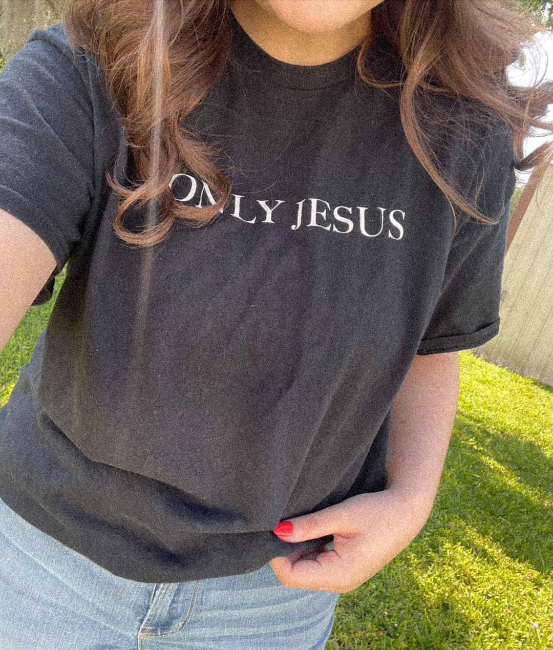 Only Jesus Quote Shirt, Christian Merch, Faith Bible Based Apparel ...