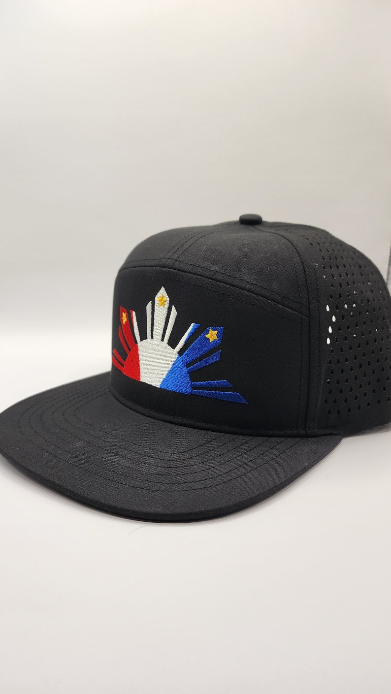 Philippines Filipino Pinoy Flag Logo 7 Panel Hat Cap - Etsy
