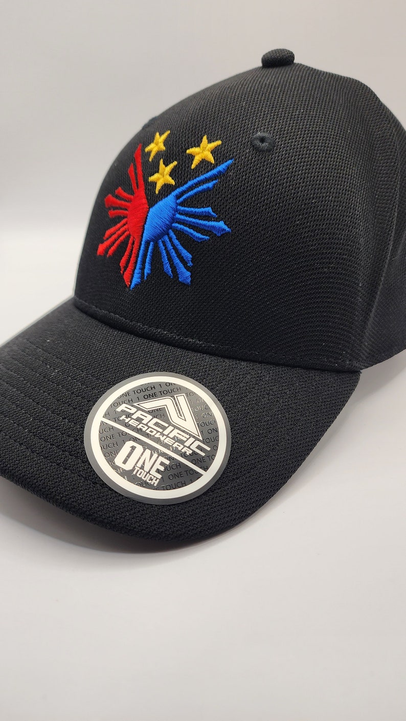 Phillipines Filipino Pinoy Stars Flag Logo Hat Cap Soft Unisex Fitted ...