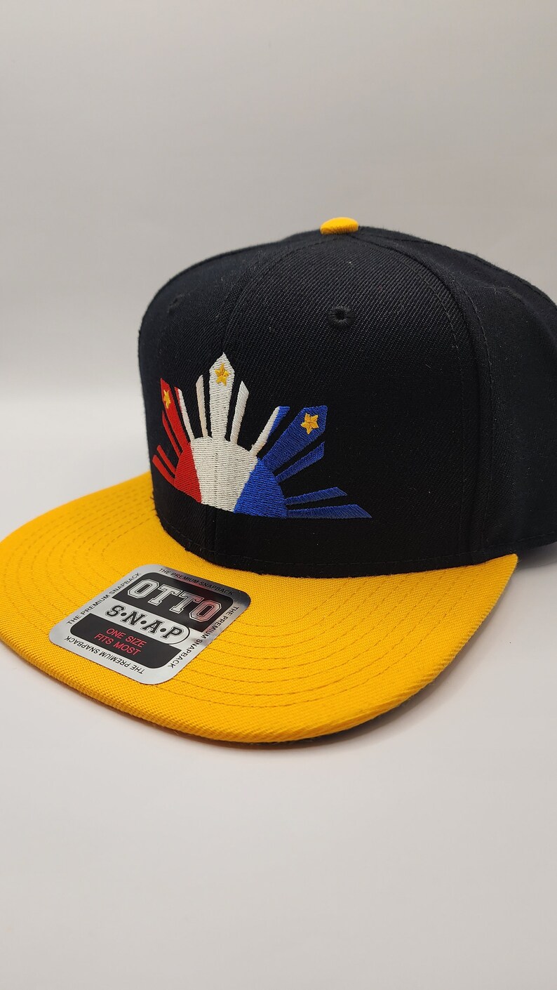 Filipino Pinoy Philippines Flag Logo Otto Cap Hat - Etsy