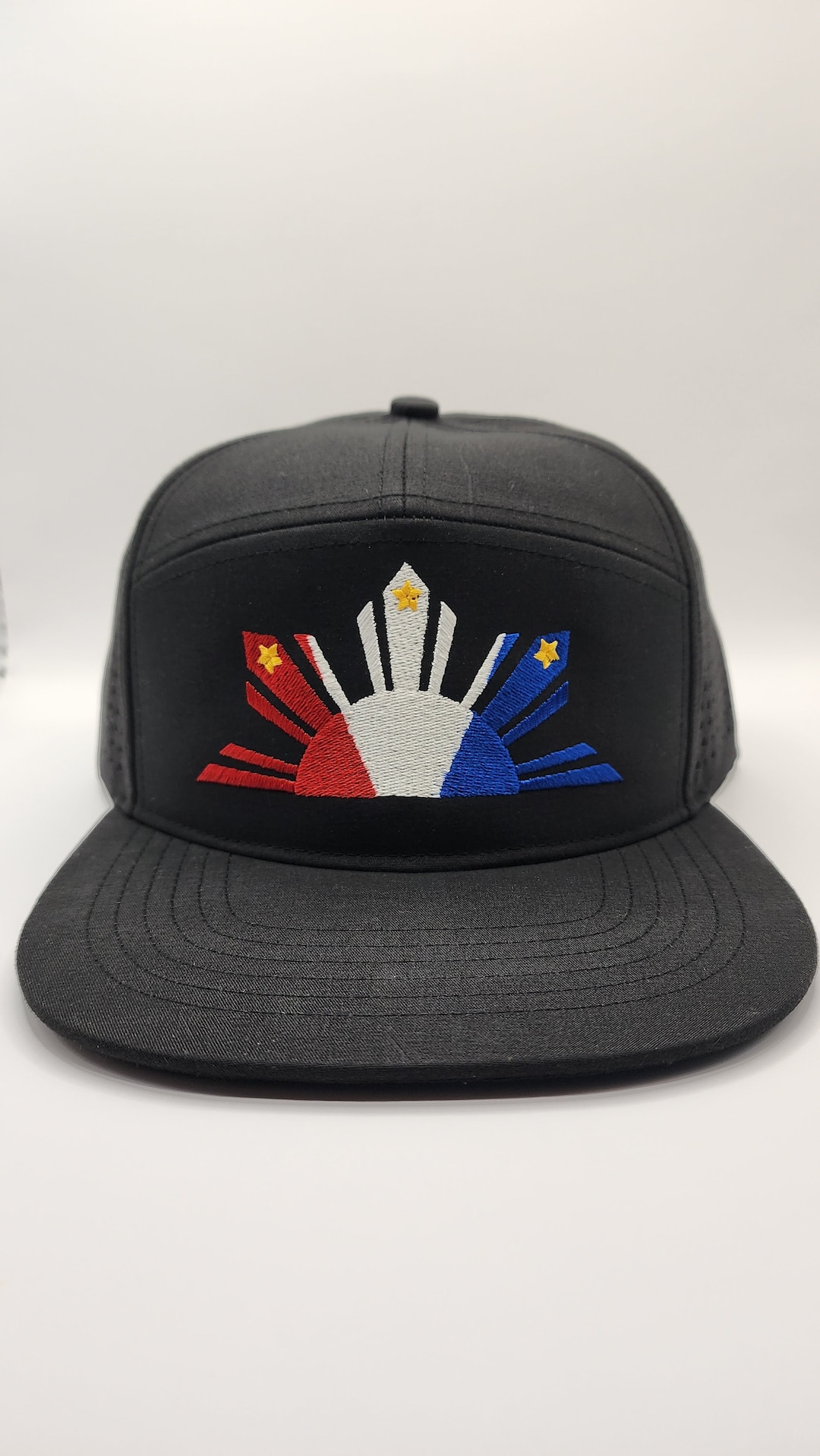 Philippines Filipino Pinoy Flag Logo 7 Panel Hat Cap - Etsy