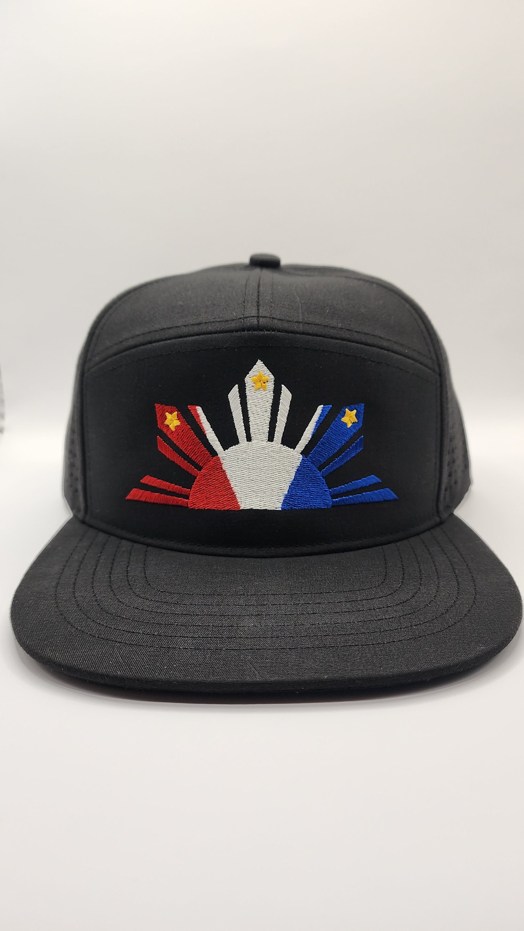 Philippines Filipino Pinoy Flag Logo 7 Panel Hat Cap - Etsy