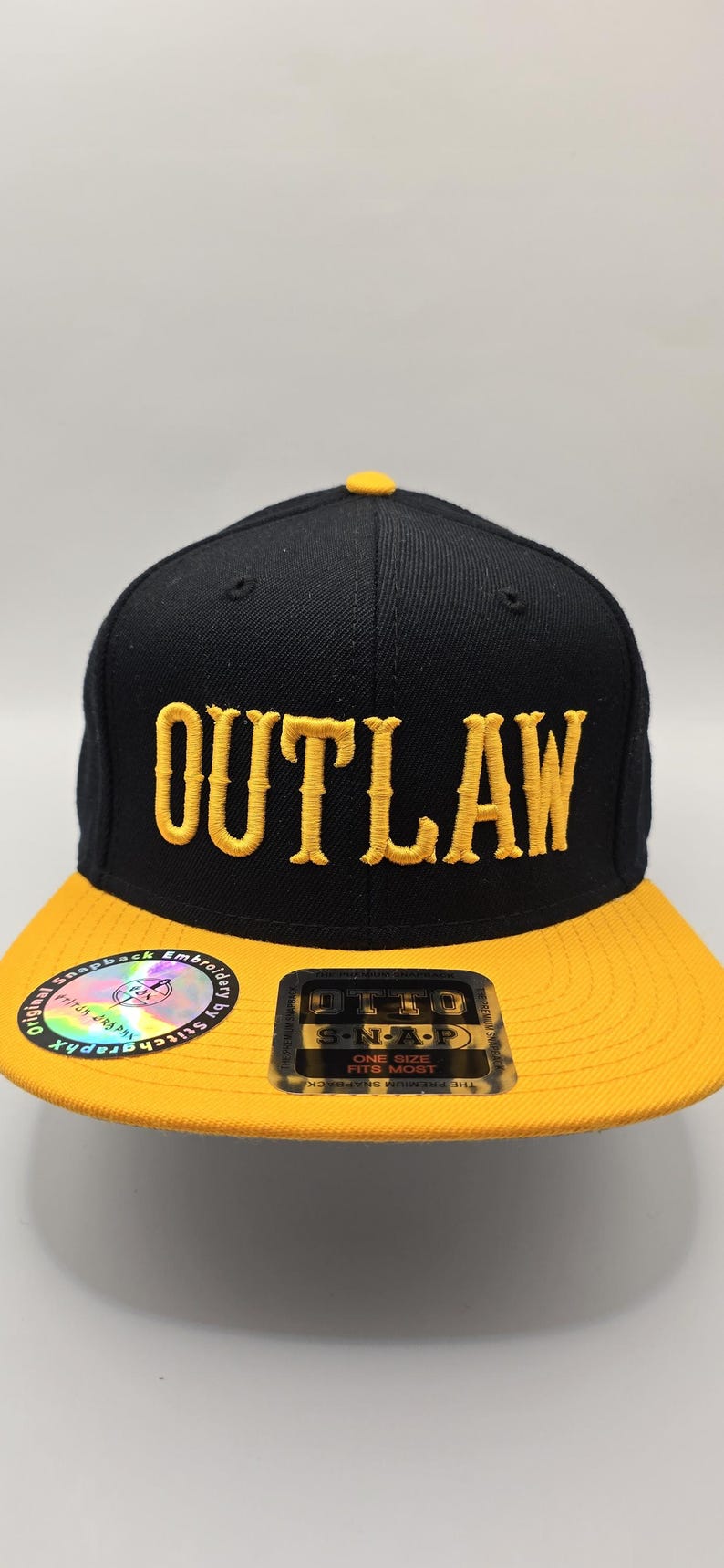 Outlaw 3D Puff Hat Cap - Etsy