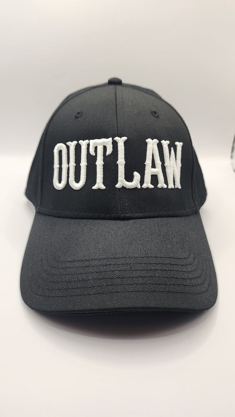 Outlaw 3D Puff Hat Cap - Etsy