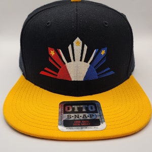 Filipino Pinoy Philippines Flag Logo Otto Cap Hat - Etsy