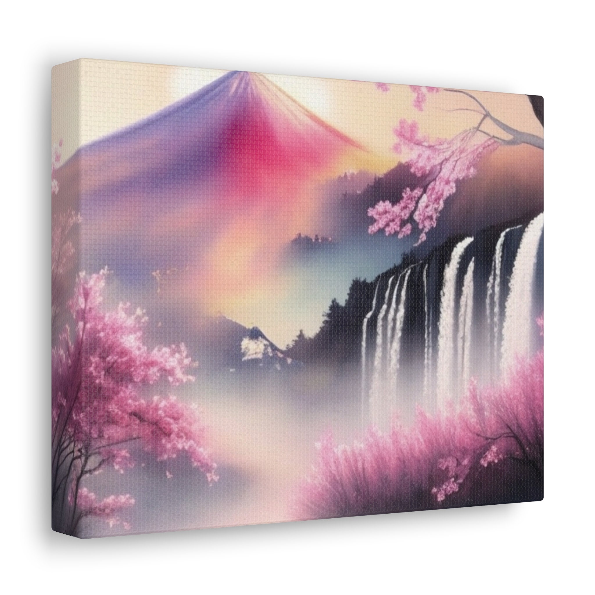 Japanese Landscape Wall Art Sakura Wall Flower Wall Art - Etsy