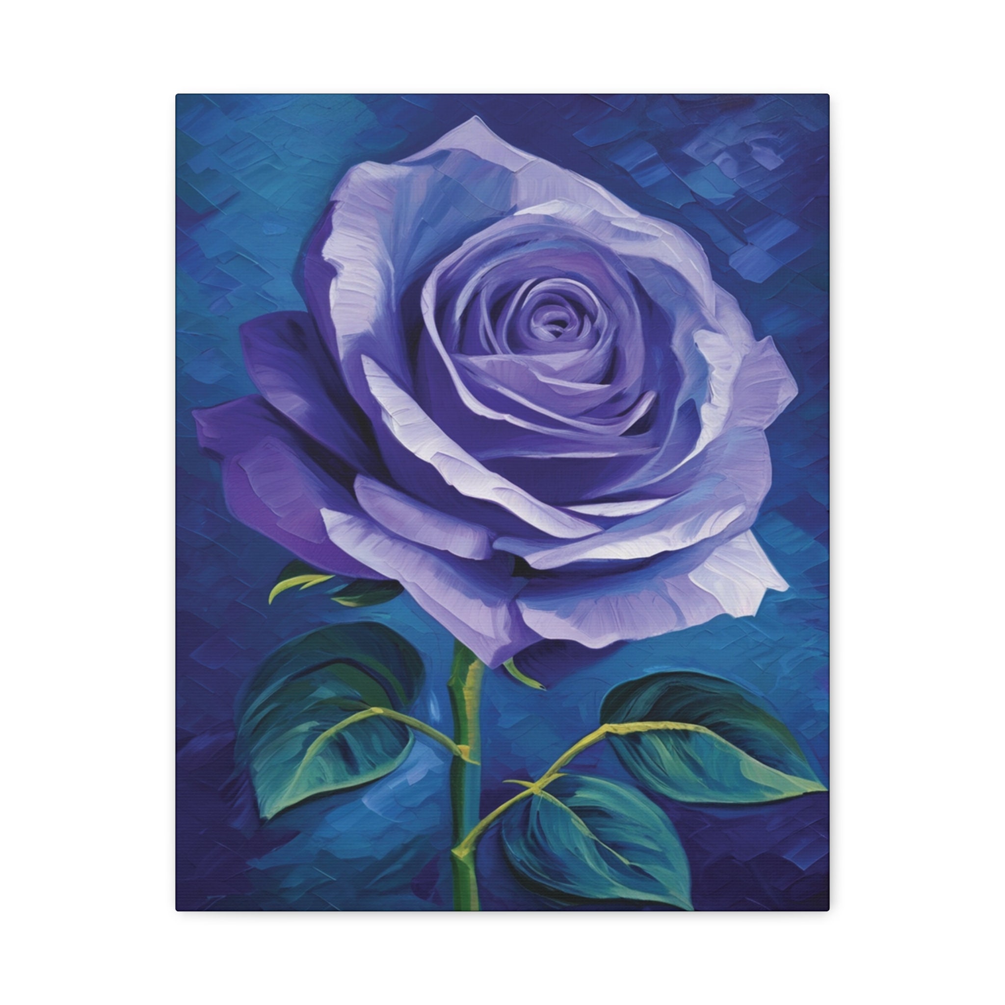 Purple Rose Canvas Wall Art Rose Wall Flower Laundry Room Floral Wall ...