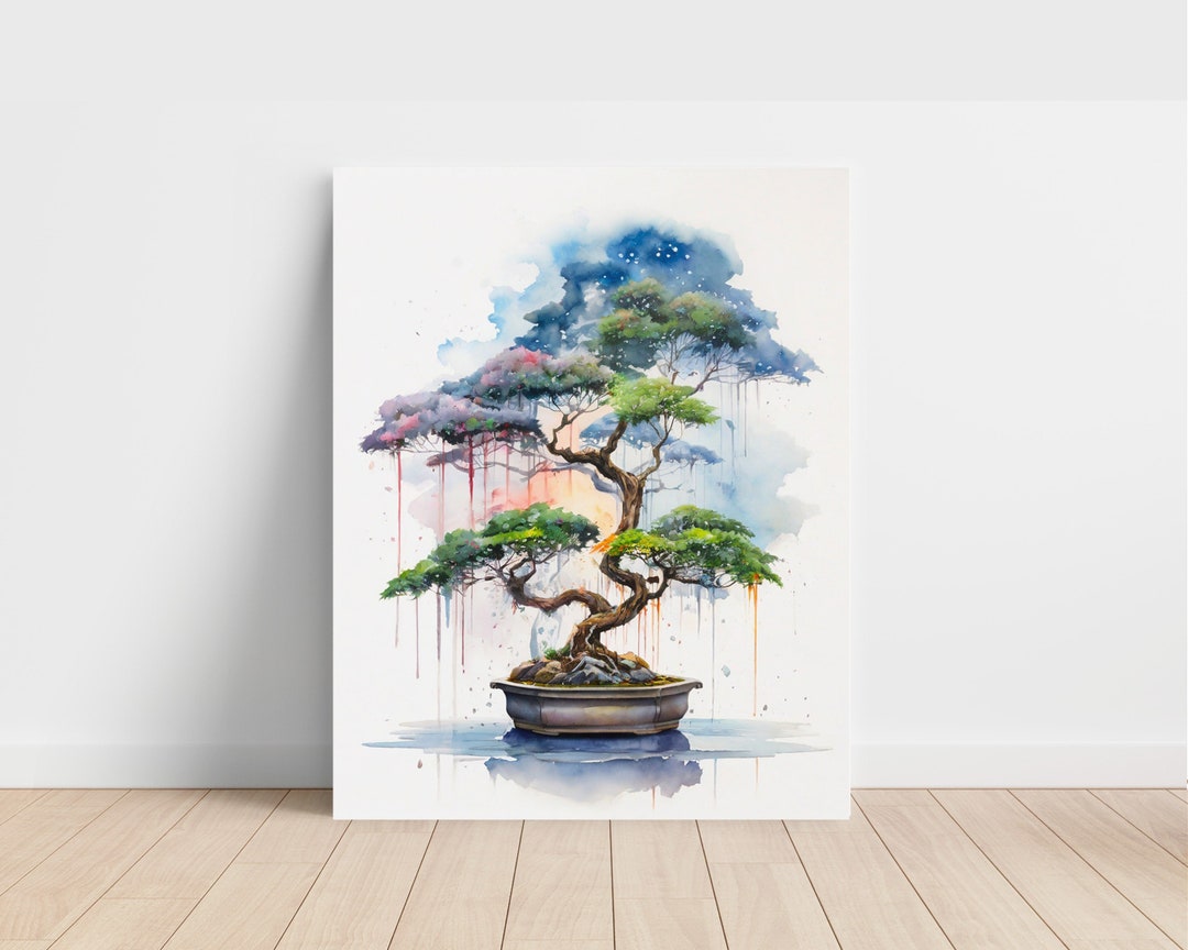 Rain Forest Bonsai Tree Canvas Print Artful Canvas Print Wall Artful ...