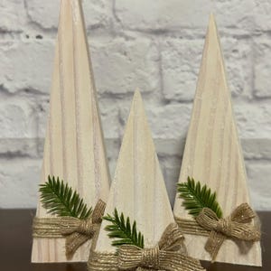 Decorated Christmas Tree Trio, Shelf Sitters, Festive Decor, Holiday ...