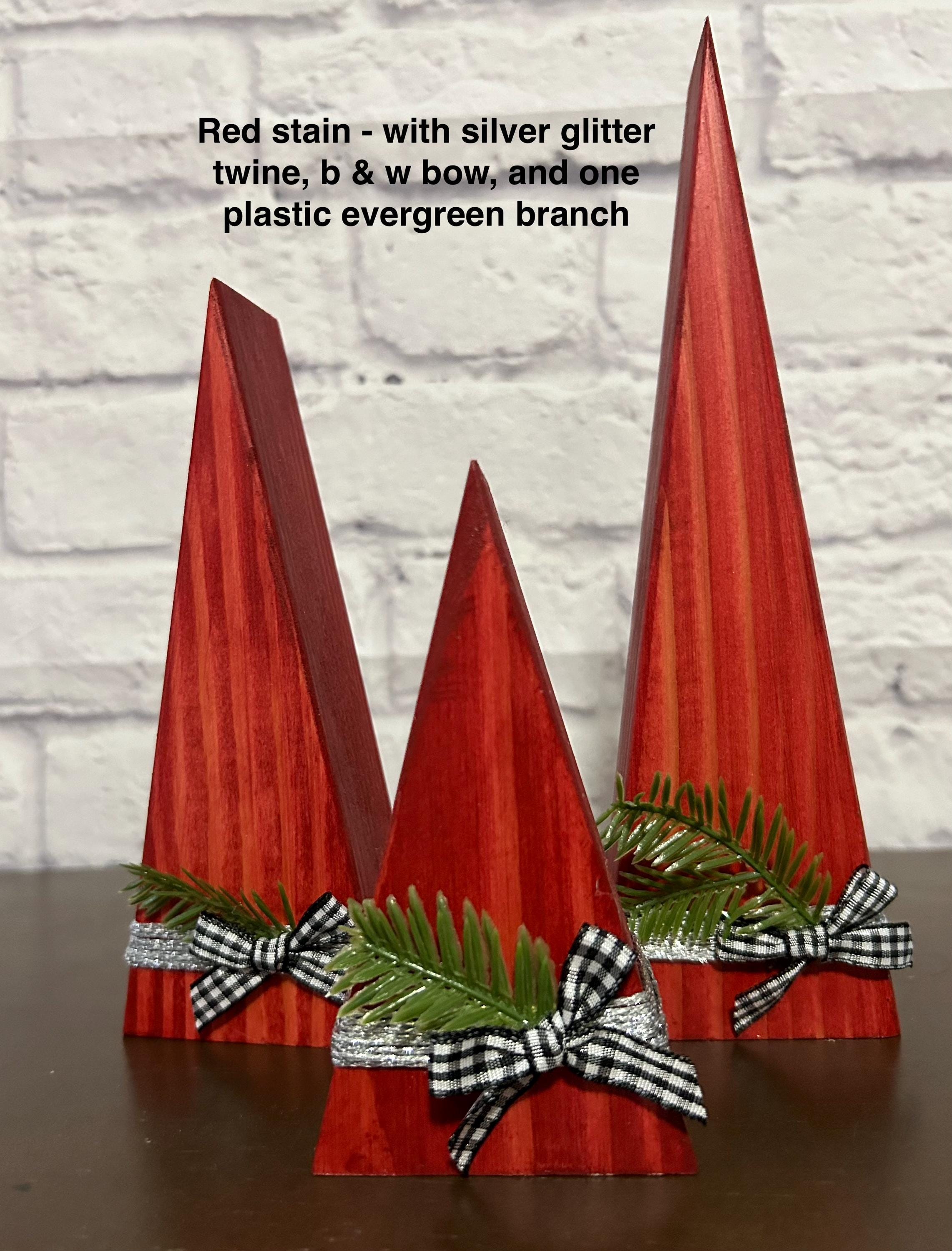 Decorated Christmas Tree Trio, Shelf Sitters, Festive Decor, Holiday ...