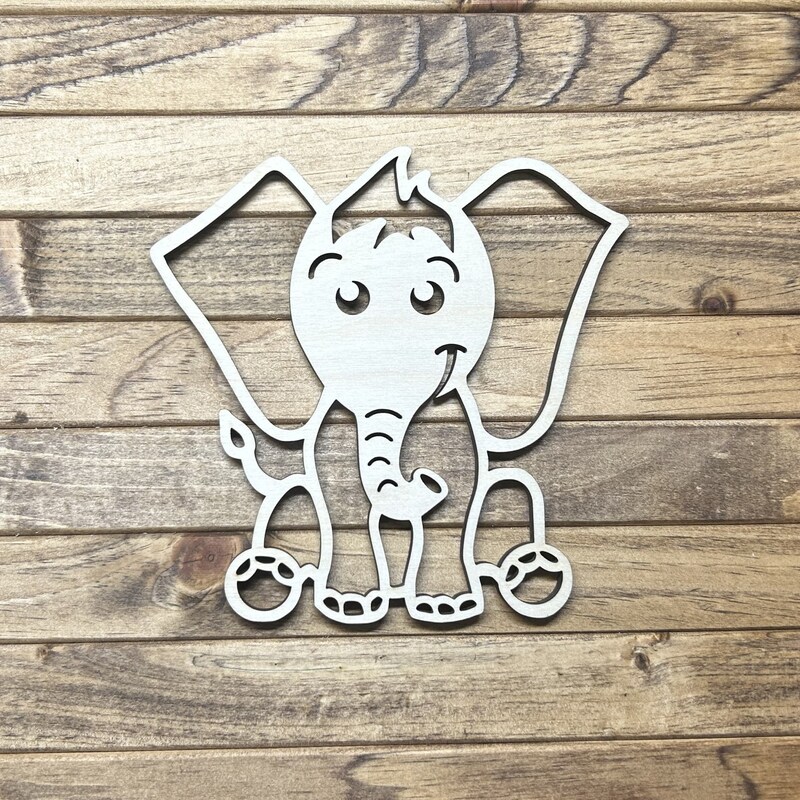 Elephant Cut Out - Etsy