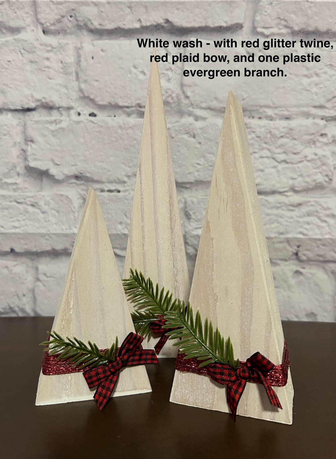 Decorated Christmas Tree Trio, Shelf Sitters, Festive Decor, Holiday ...