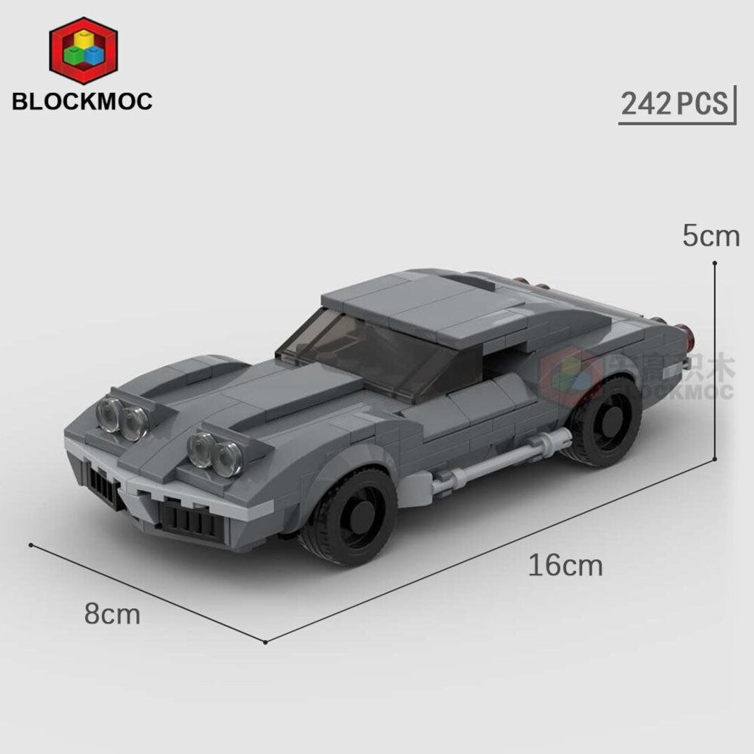 MOC Chevrolet Corvette C3 Building Bricks Fully Compatible - Etsy