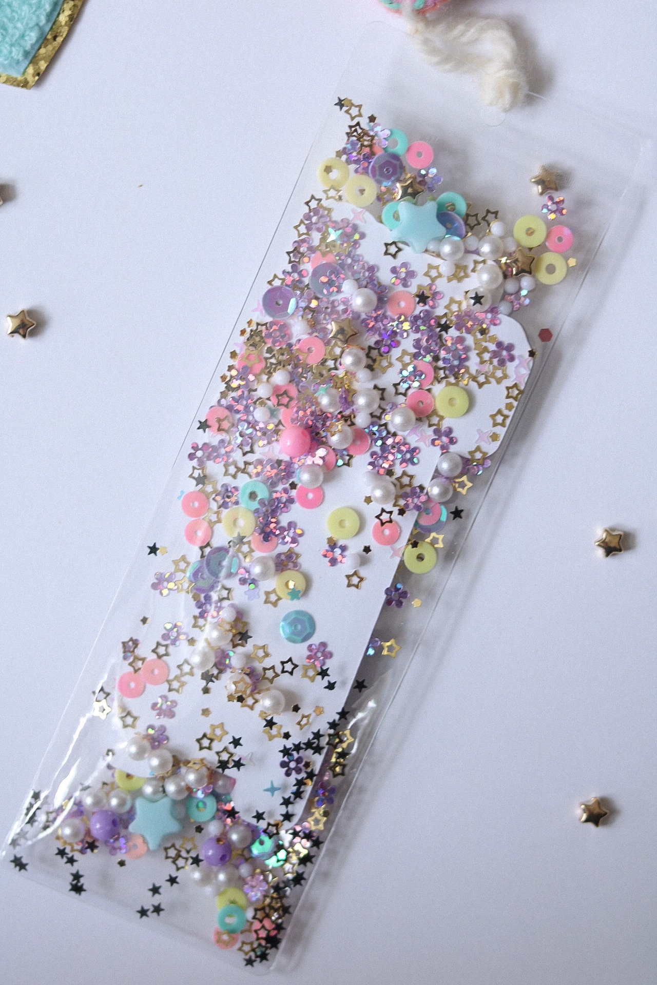 Unicorn Shaker Bookmark Shaker Bookmark Girl Bookmark Glitter Bookmark ...