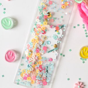 Shaker Bookmark - Confetti Bookmark - Reading, Kids, Teacher, School - Etsy