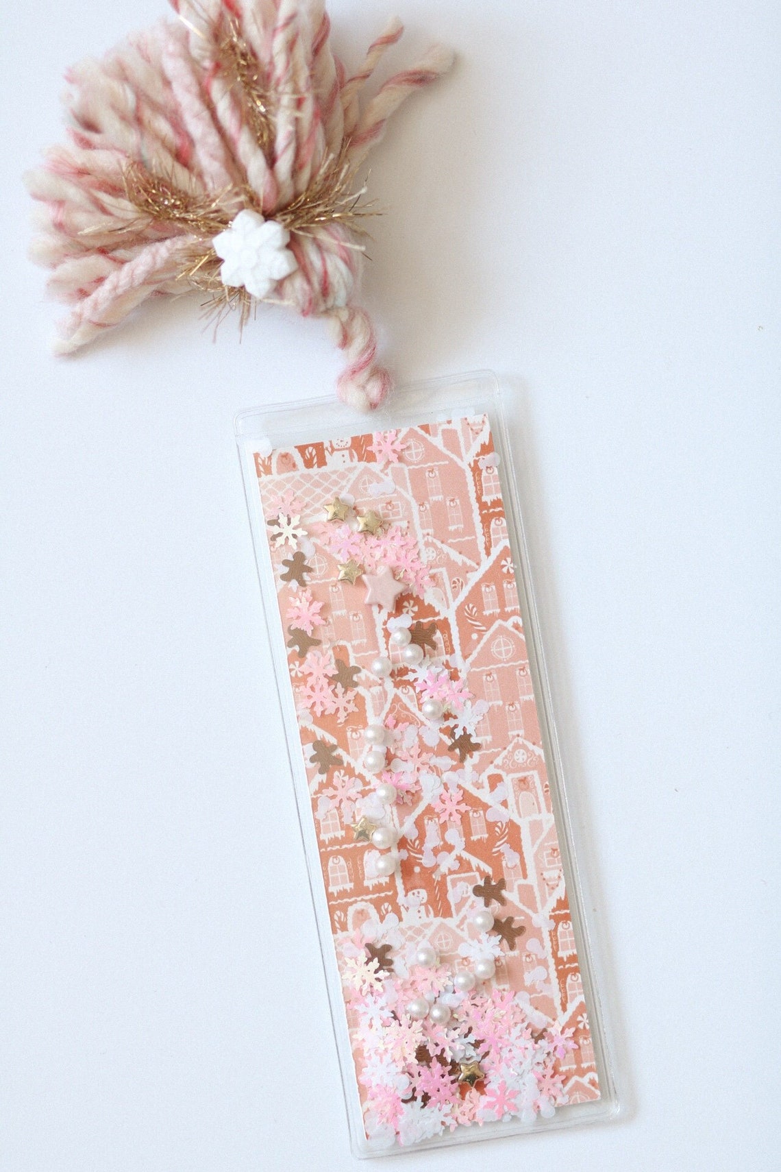 Gingerbread Bookmark Glitter Bookmark Confetti Bookmark - Etsy Canada