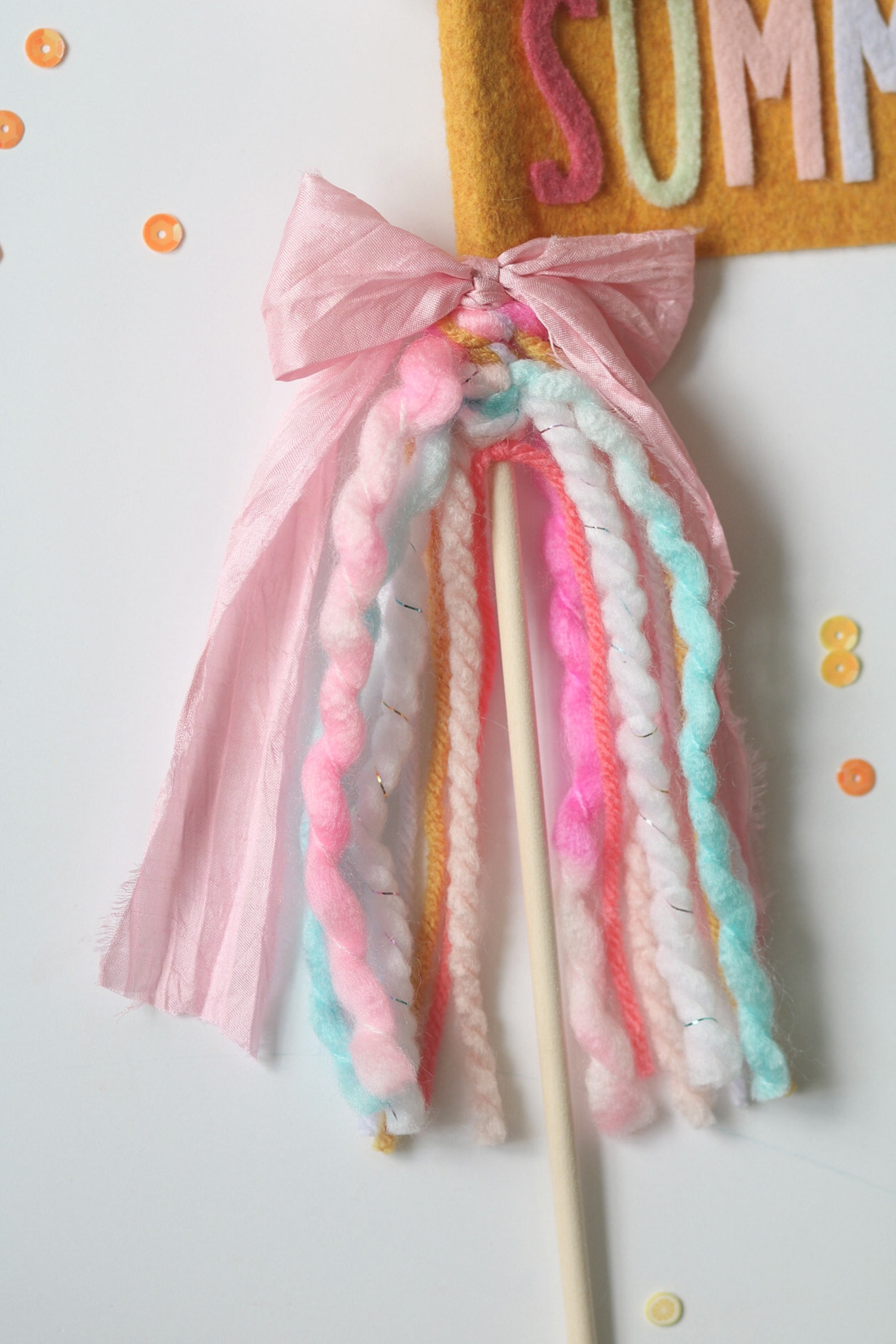 Summer Pennant Wand, Pennant Flag, Birthday Wand, Party Wand, Magic ...