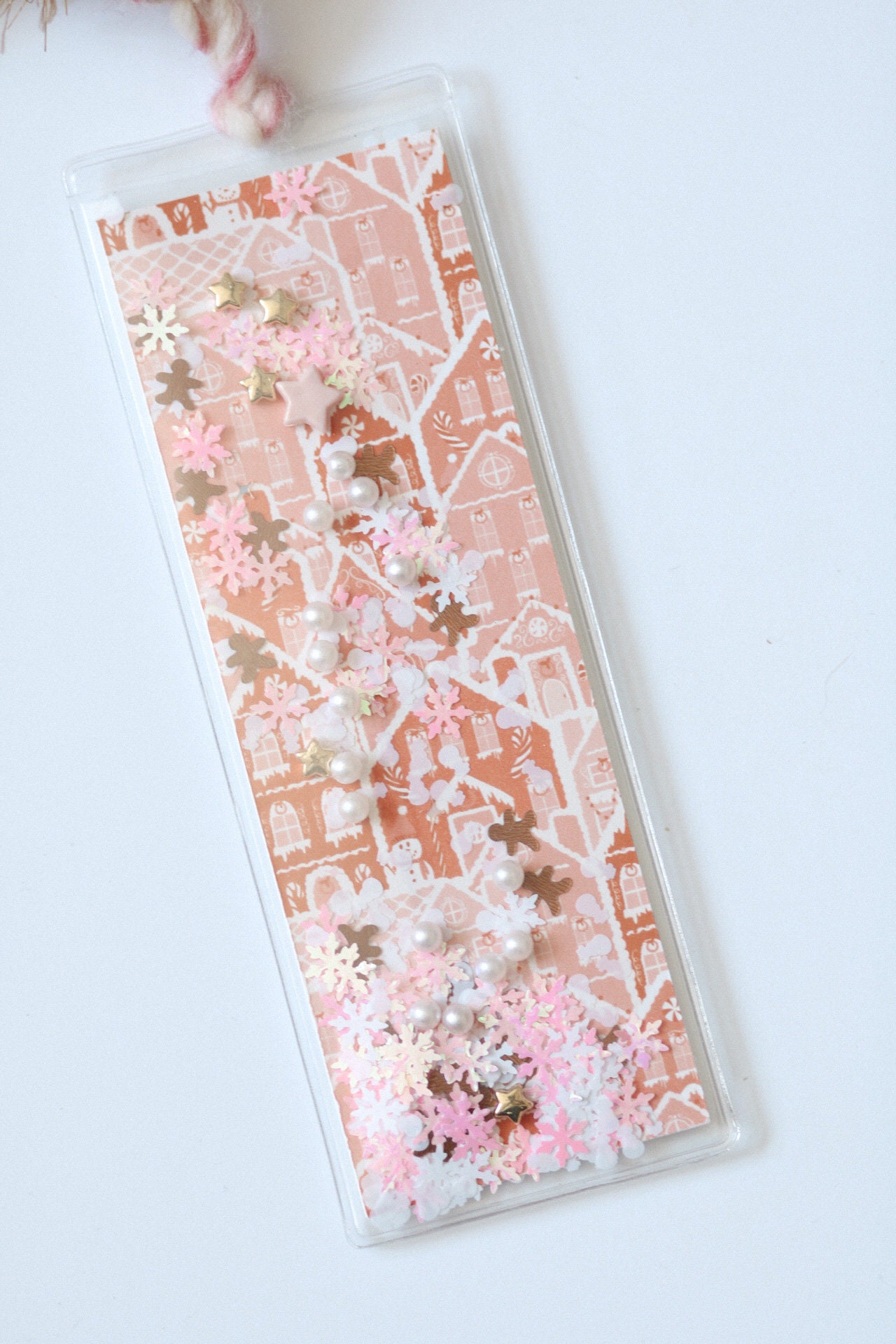 Gingerbread Bookmark Glitter Bookmark Confetti Bookmark - Etsy Canada