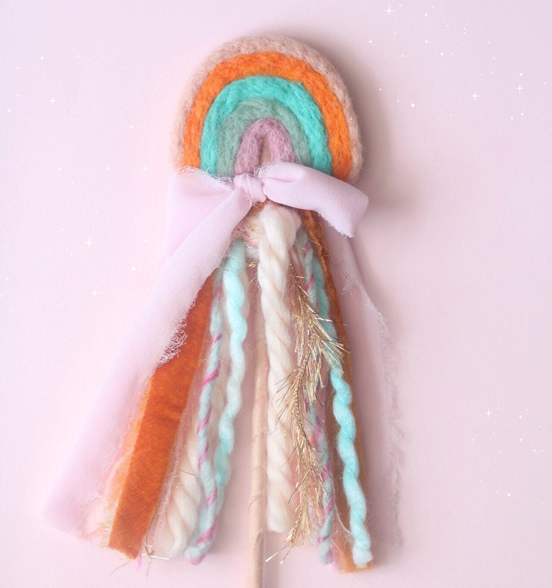 St. Patrick's Day Wand - Magic Wand - Whimsical Wand - Rainbow Wand - Etsy